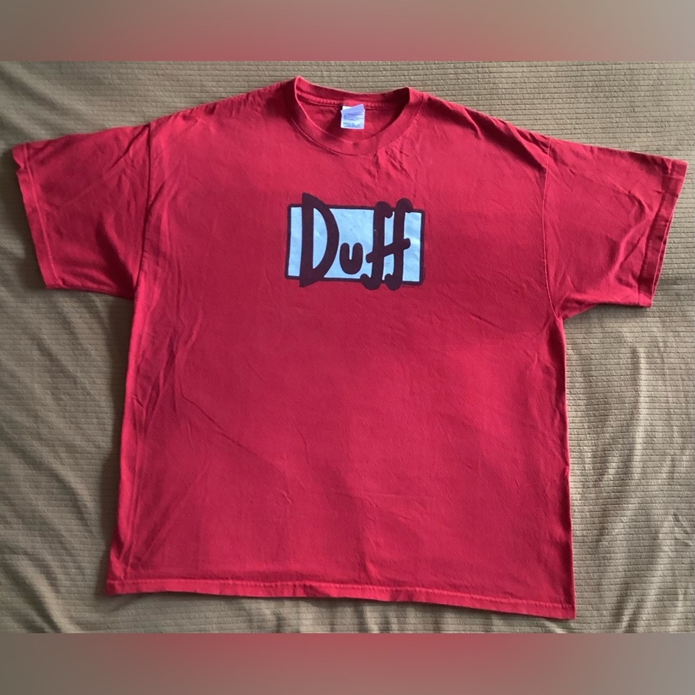 Retro Simpsons Duff Beer Logo T-Shirt - Gem